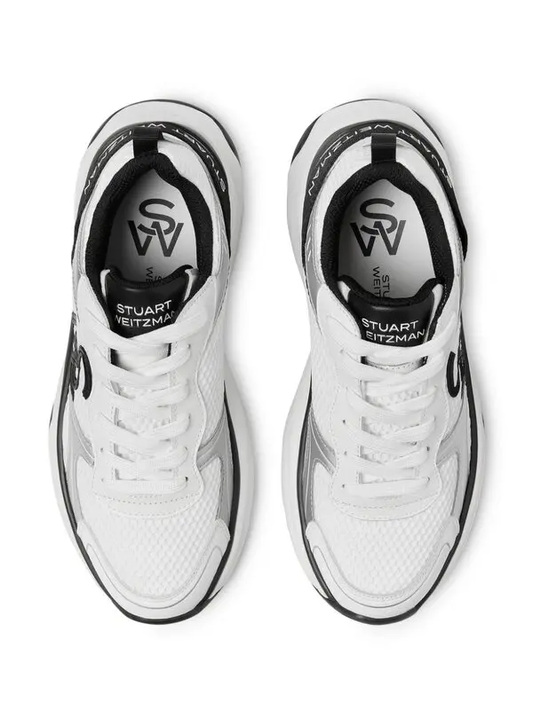STUART WEITZMAN Logo-appliqué Sneakers - White