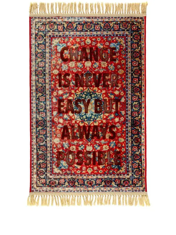 SELETTI Burnt Carpet Rug - Red