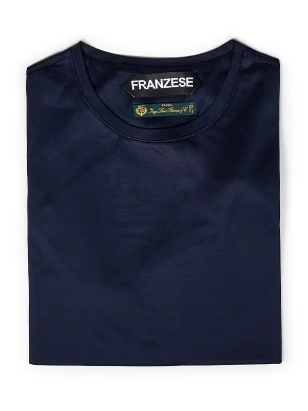 FRANZESE COLLECTION Napoli Cotton T-shirt - Blue