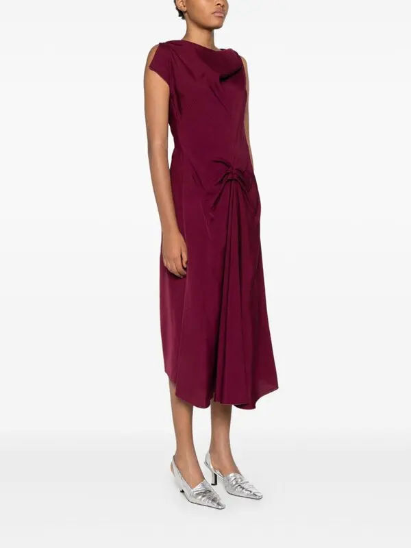 Victoria Beckham Pleated Midi Dress