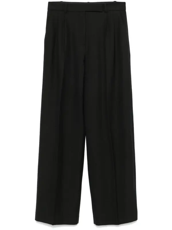 Maje Wide-leg Tailored Trousers - Black