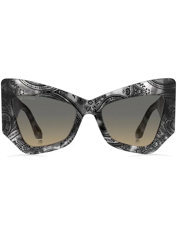 Etro Mania Oversized-frame Sunglasses - Black