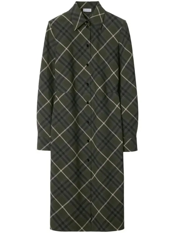 Burberry Check-print Shirt Dress