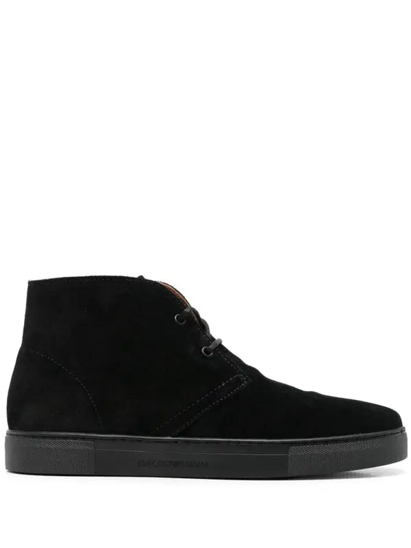 Emporio Armani Suede Ankle Boots