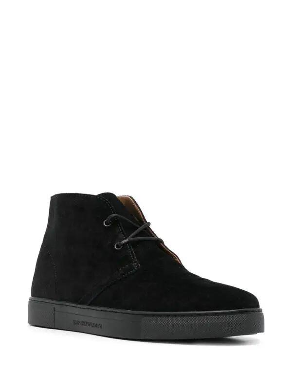 Emporio Armani Suede Ankle Boots