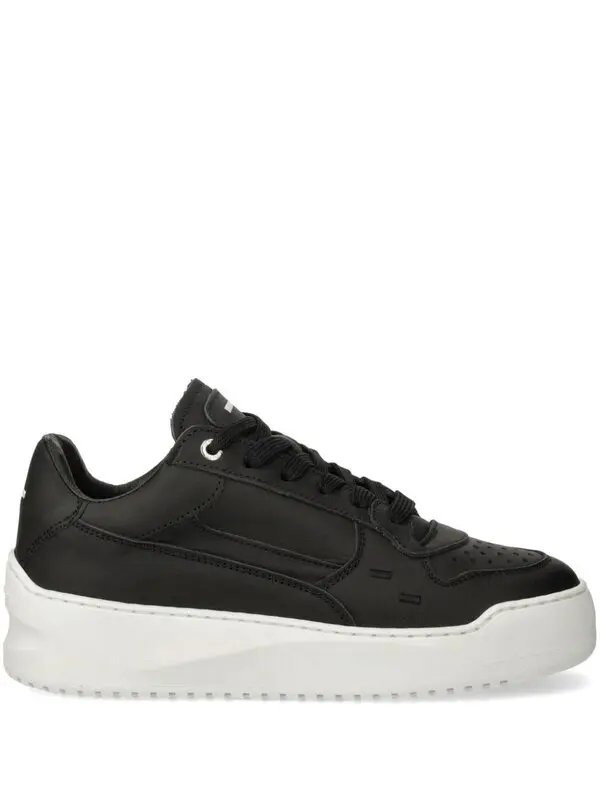 Filling Pieces Perforated Leather Trainers