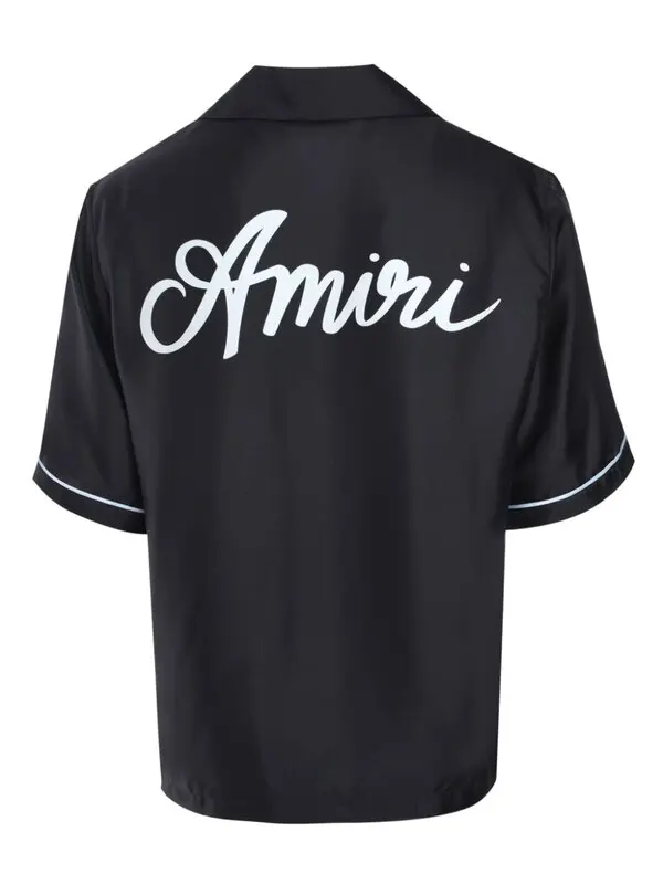 Amiri Logo-print Silk Shirt