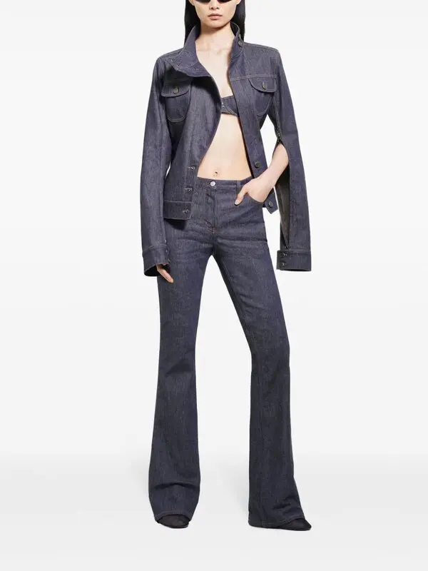 COURREGES Cotton Bootcut Jeans - Grey