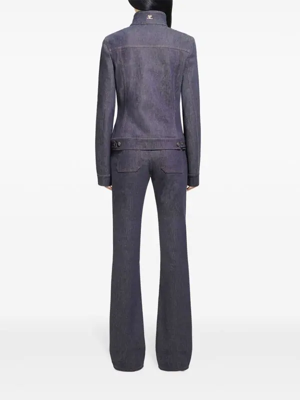 COURREGES Cotton Bootcut Jeans - Grey