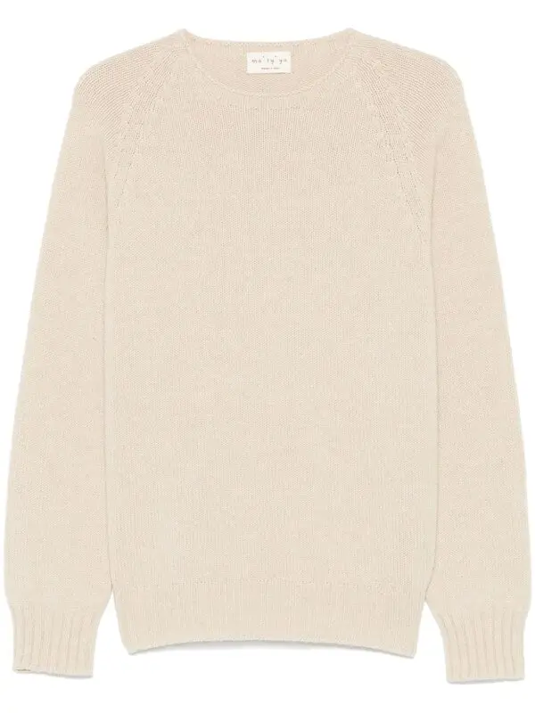 MA'RY'YA Ribbed-knit Sweater - Neutrals