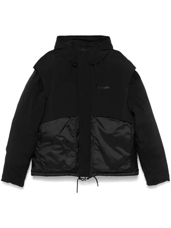 REPRESENT Hooded Puffer Jacket - Black