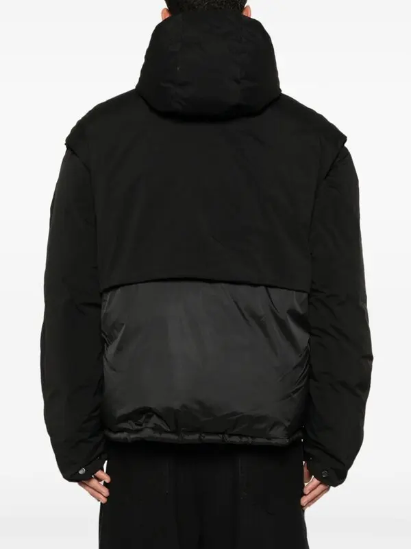 REPRESENT Hooded Puffer Jacket - Black