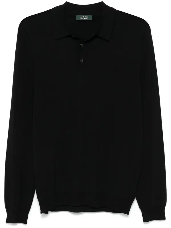 ZANONE Fine-knit Polo Shirt