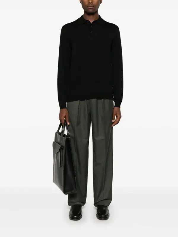 ZANONE Fine-knit Polo Shirt