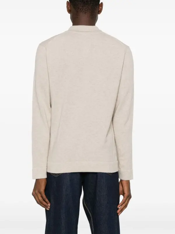 ZANONE Marl-knit Polo Shirt - Neutrals