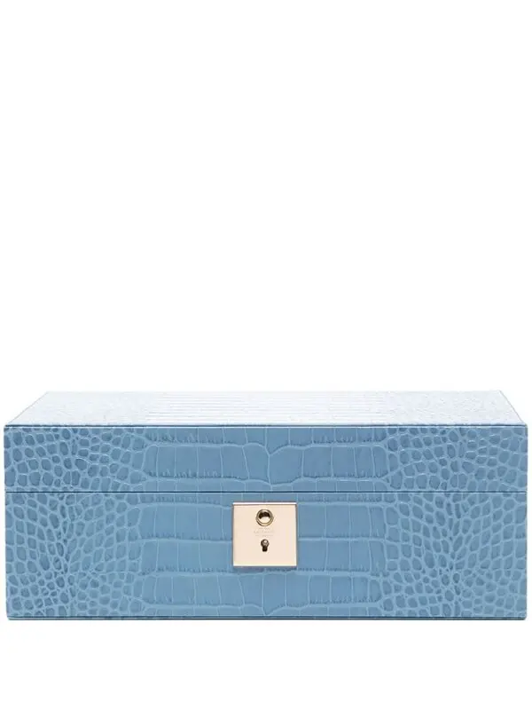 Smythson Mara Jewellery Box - Blue