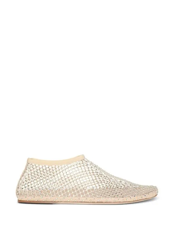 Christopher Esber Minette Mesh Ballerina Shoes - Neutrals