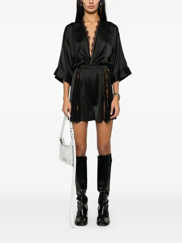 Alchemy Fashions X Lia Aram Lace-trim Playsuit