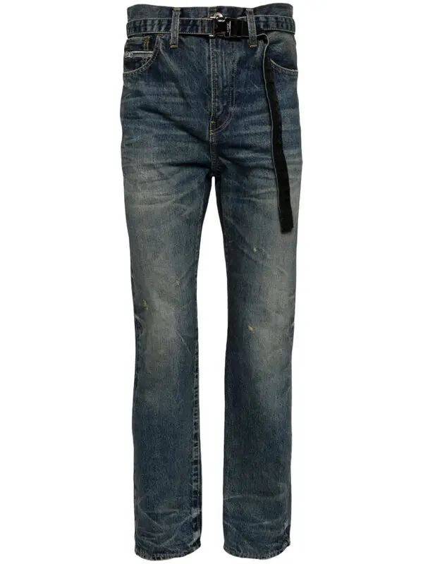 Sacai Washed Slim-fit Jeans