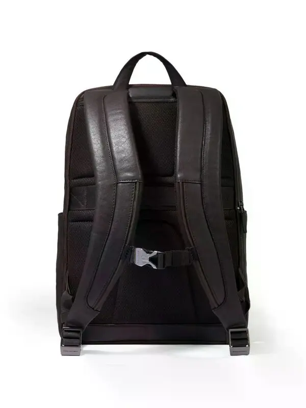 PIQUADRO 15.6-inch Leather Laptop Backpack