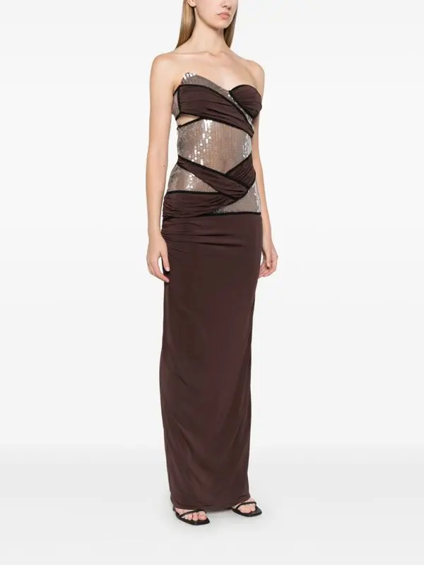 NENSI DOJAKA Sequin-embellished Maxi Dress