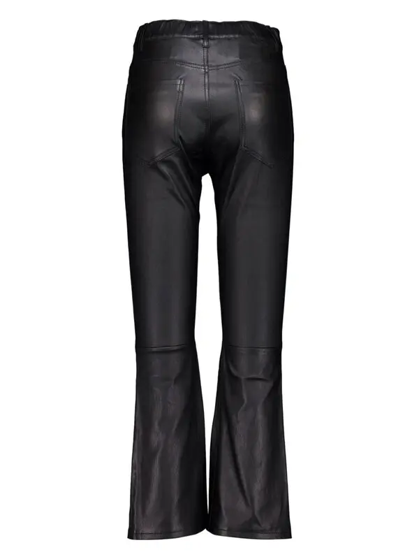PAULA S Leather Flared Trousers