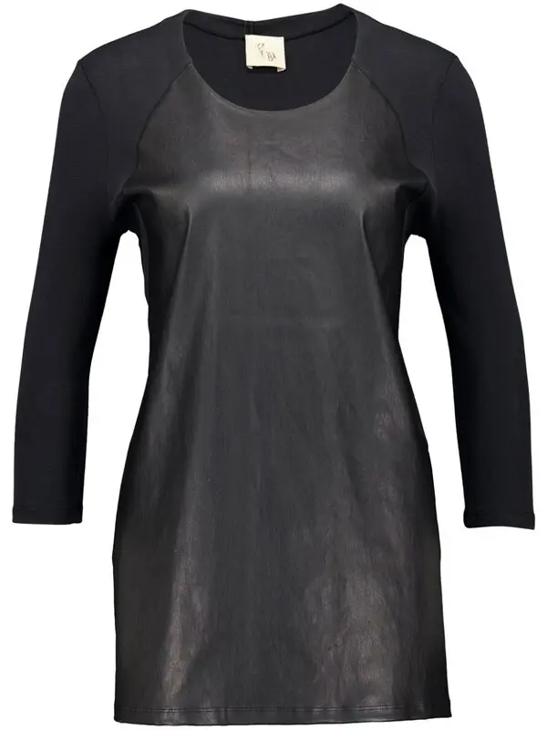 PAULA Leather Long-sleeve T-shirt