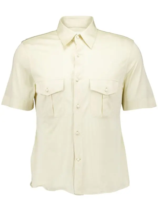 Givenchy Short-sleeve Silk Shirt
