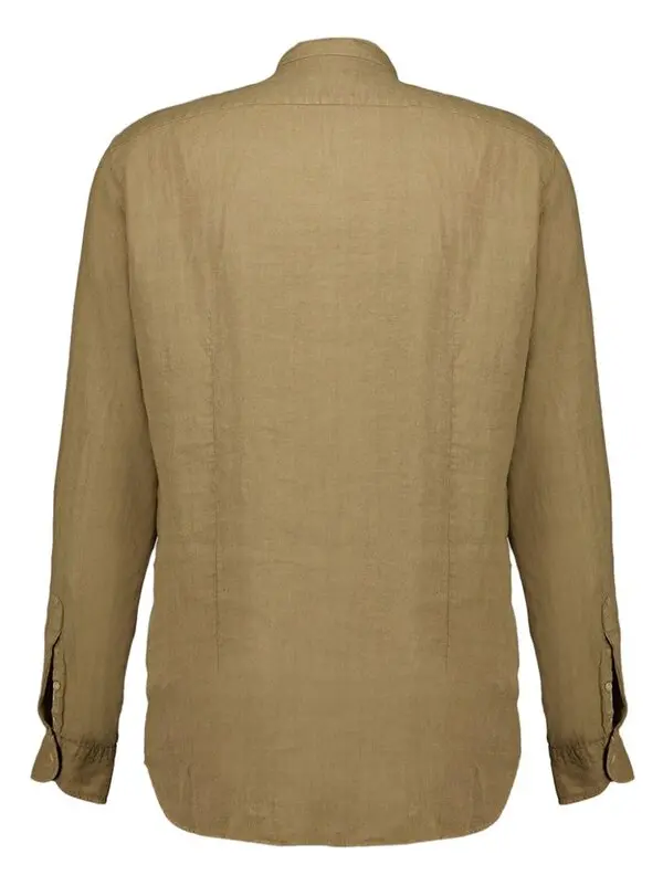 Boglioli Garment-dyed Linen Shirt - Brown