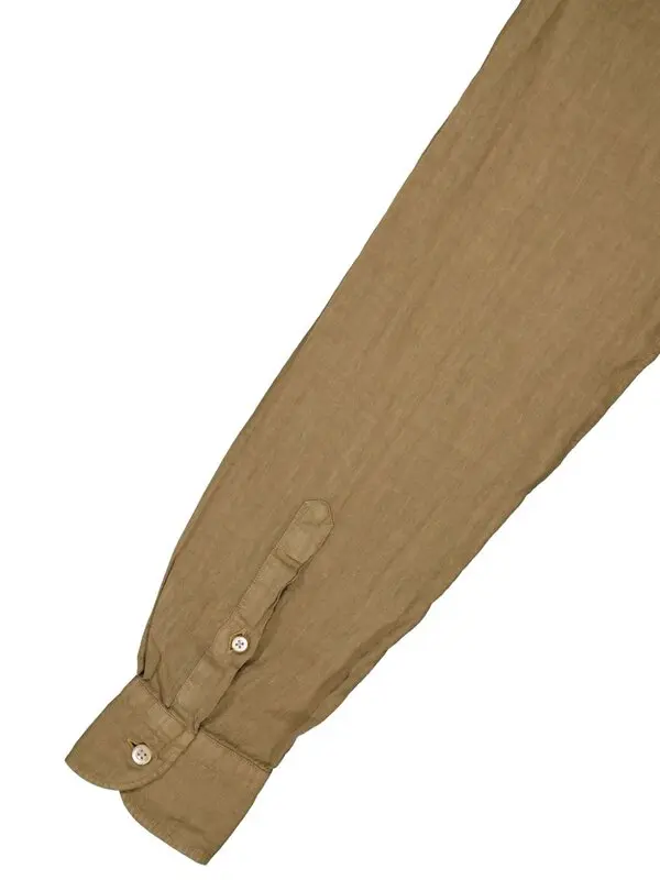 Boglioli Garment-dyed Linen Shirt - Brown