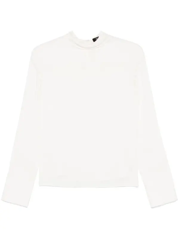 Theory Scarf-detail Silk Blouse