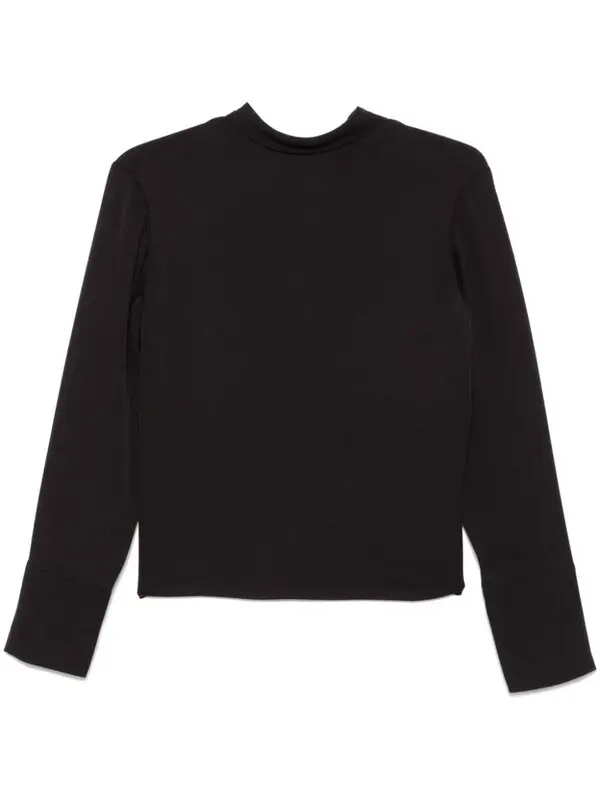 Theory Scarf-detail Silk Blouse - Black