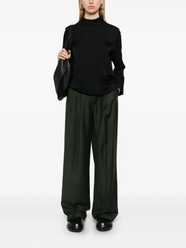 Theory Scarf-detail Silk Blouse - Black
