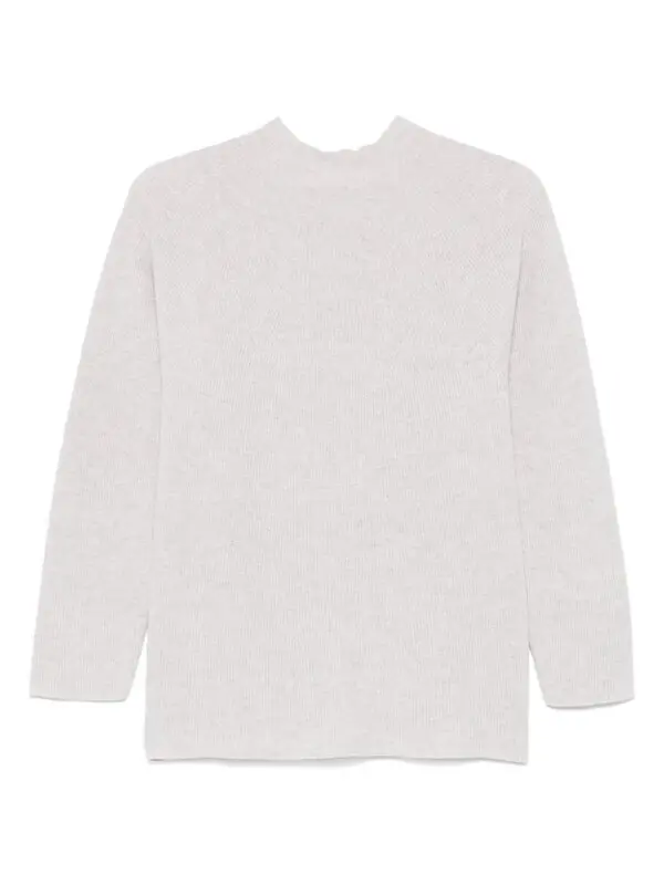 LE TRICOT PERUGIA Ribbed-knit Sweater - Grey