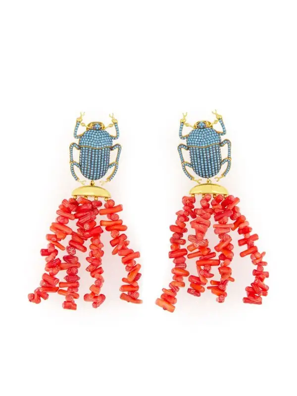 Begum Khan Pharaoh Corsica Clip-on Earrings - Gold