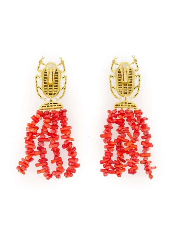 Begum Khan Pharaoh Corsica Clip-on Earrings