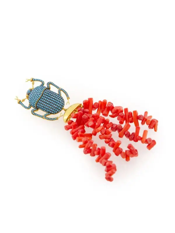 Begum Khan Pharaoh Corsica Clip-on Earrings