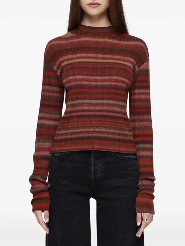 RE/DONE Ribbed Mock-neck Sweater