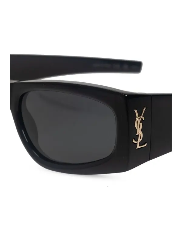 Saint Laurent Logo Rectangle-framed Sunglasses