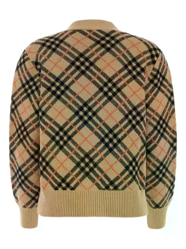 Burberry Checked Cashmere Cardigan