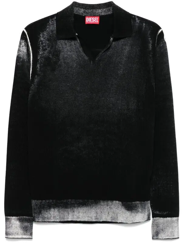 DIESEL® K-lorenzo Collar Polo Sweater