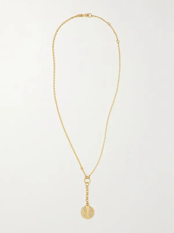 FOUNDRAE Net Sustain Resilience 18-karat Recycled Diamond Necklace - Gold