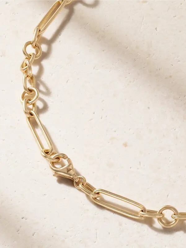 FOUNDRAE Small Mixed Clip 18-karat Chain Necklace