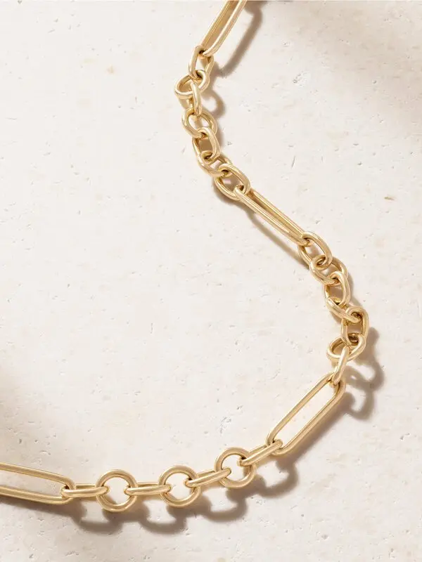 FOUNDRAE Small Mixed Clip 18-karat Chain Necklace