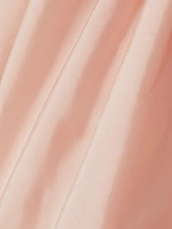 Alaïa Cropped Gathered Taffeta Blouse