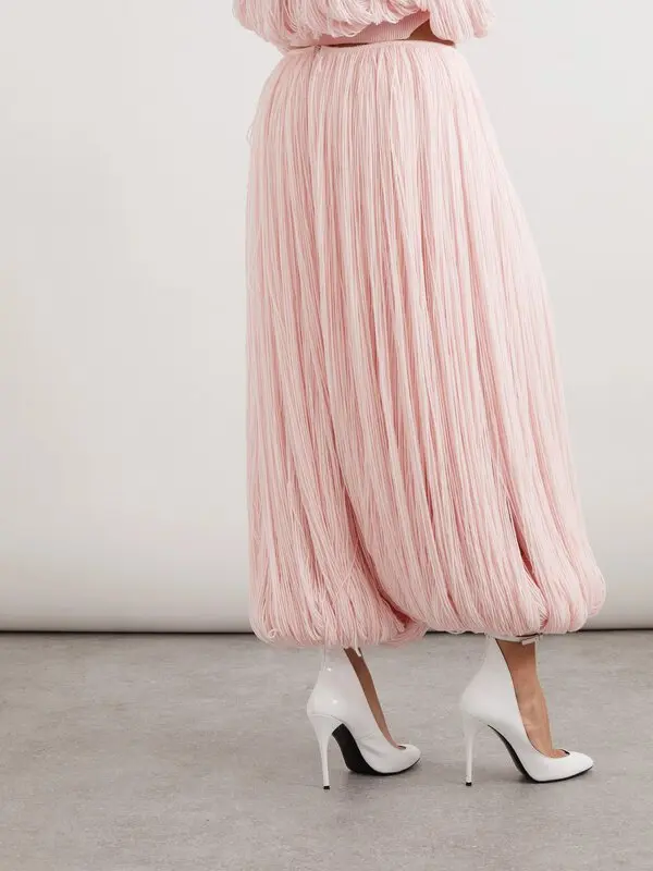 Alaïa Fringed Wool Tapered Pants
