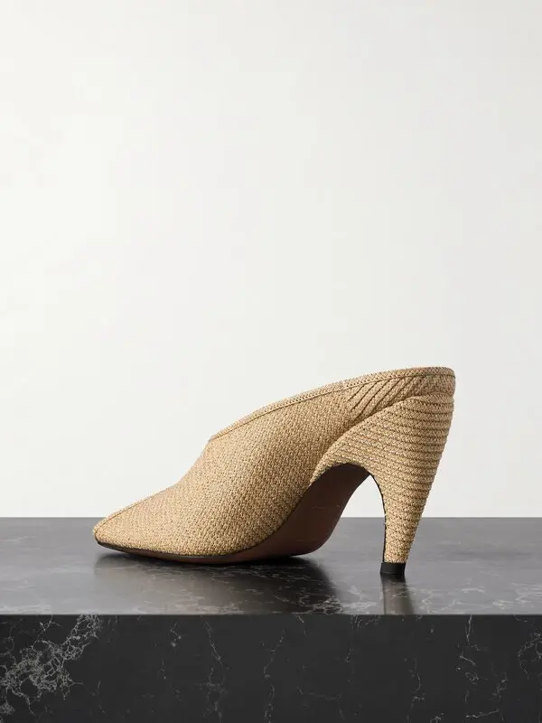 Alaïa Spike Raffia Pumps
