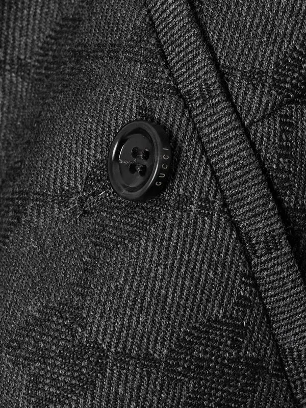 Gucci Pleated Wool-jacquard Wide-leg Pants