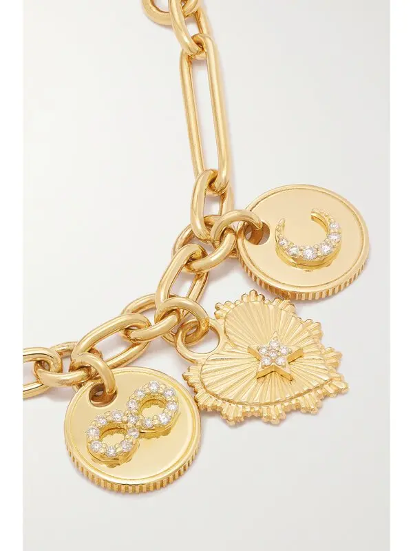 FOUNDRAE Love & Karma 18-karat Diamond Bracelet