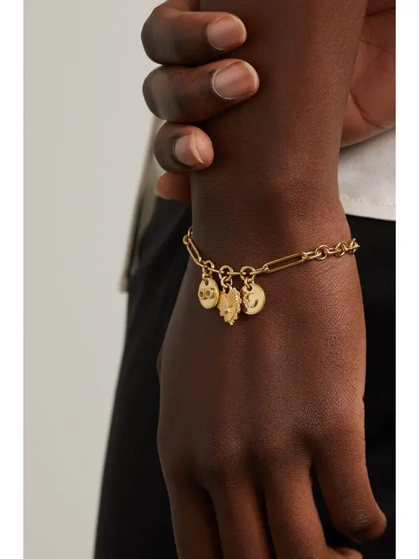 FOUNDRAE Love & Karma 18-karat Diamond Bracelet